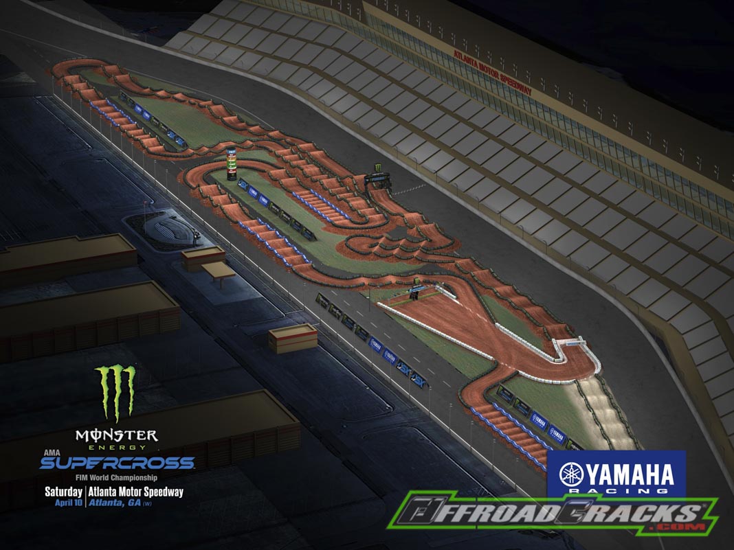 US-Supercross 2021: ATLANTA 1 / GEORGIA – Round 13 – Track Map ...