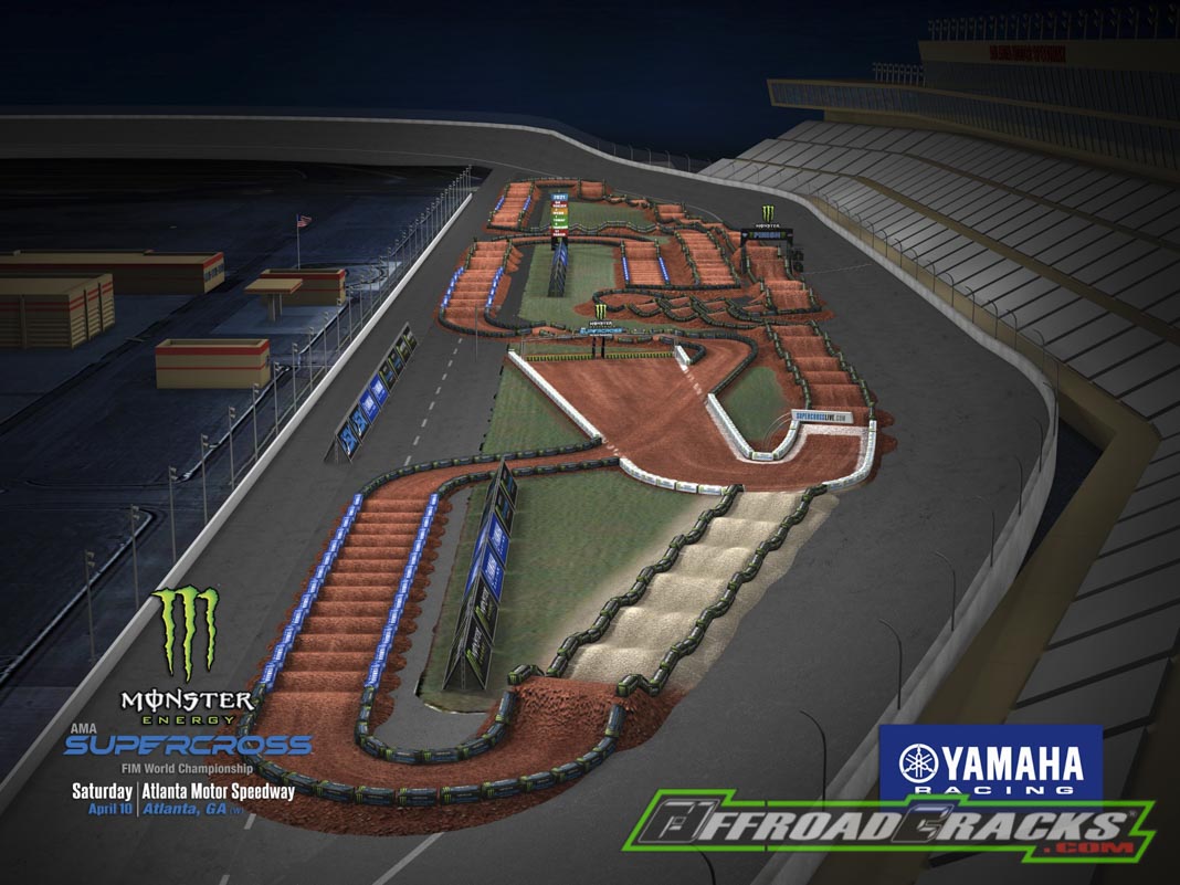 US-Supercross 2021: ATLANTA 1 / GEORGIA – Round 13 – Track Map ...