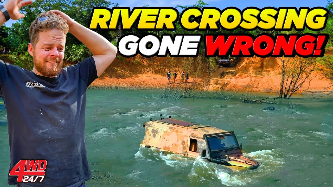 4WD 24-7: Trapped in a croc infested CAPE YORK river / Gefangen in einem krokodilverseuchten ...