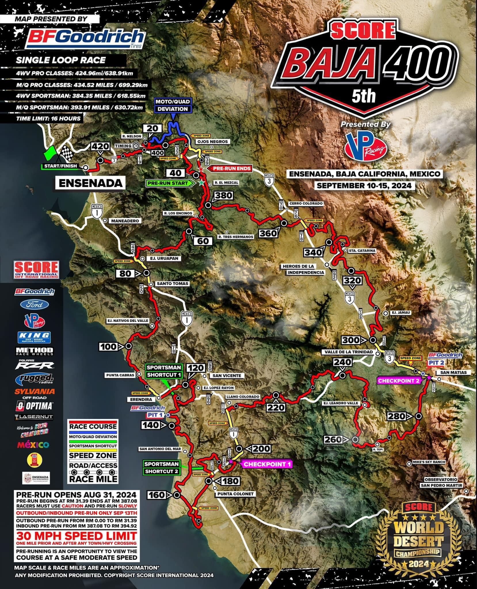 BAJA 400 2024 – Entry list, race schedule & Track map + Pre-Run ...